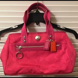 Coach | Bags | Coach Hot Pink Handbag | Poshmark